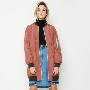 Hayden | Jackets & Coats | Hayden Azuki Long Line Bomber Jacket | Poshmark